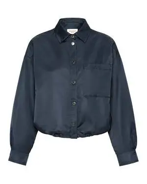 Max Mara Oversized Satin Shirt Jacket