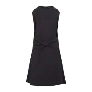 Simone Rocha Boxy Peplum Bow Detail Midi Dress