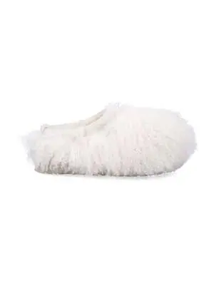 UGG Tazz Fluff Momma Platform Slippers - Bianco