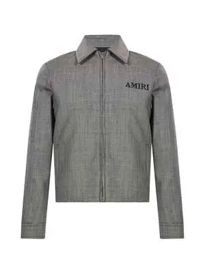 Amiri Houndstooth Blouson Jacket - Black