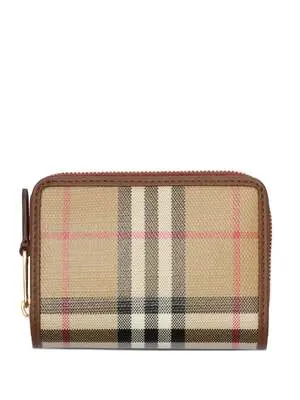 Burberry Zip Compact Wallet For