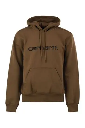 Carhartt Work In Progress Hooded Cotton-blend Sweatshirt - Wiphbrownb