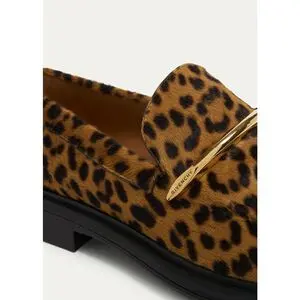 Givenchy Pinch Leopard Calf Hair Loafers