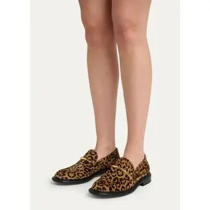 Givenchy Pinch Leopard Calf Hair Loafers