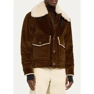 Moncler Givrand Virgin Wool Shearling-collar Down Jacket