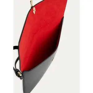 CHRISTIAN LOUBOUTIN Bettina Flat Leather Pouch Bag