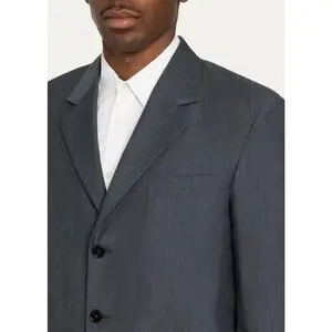 JIL SANDER Three-button Wool Blend Sport Coat