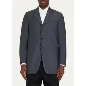 JIL SANDER Three-button Wool Blend Sport Coat