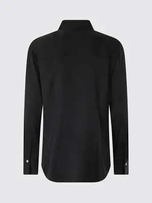 Vince Slim Fit Check Silk-blend Shirt With Classic Collar - Black