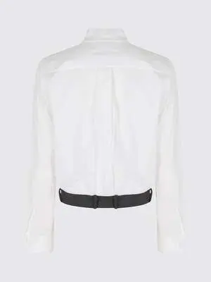 SEMICOUTURE Stretch-cotton Shirt With Waist Belt Loops