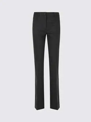 SEMICOUTURE Lined Fleece Wool 5-pocket Slim Fit Trousers