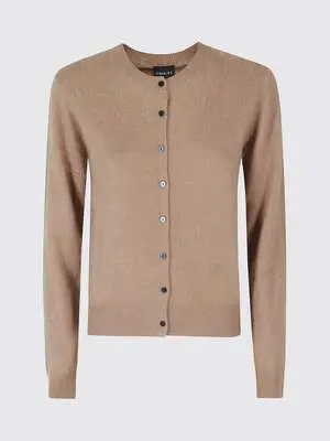 HERSKIND Crewneck Cardigan In Wool And Cashmere With Button Closure - Brown