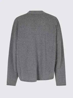 ALYSI Relaxed Fit Argyle Wool Blend Cardigan With V-neck