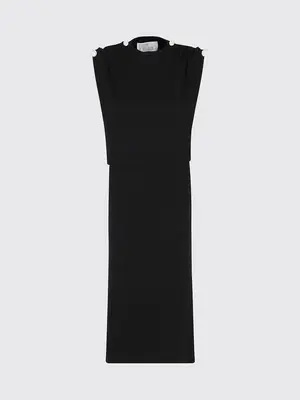 Giuseppe Di Morabito Sleeveless Long Merino Wool Sheath Dress
