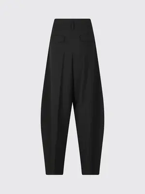 HERSKIND Baggy Wide-leg Tailored Trousers In Canvas Crêpe - Black