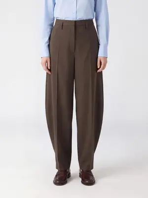 HERSKIND Baggy Wide-leg Tailored Trousers In Canvas Crêpe - Green
