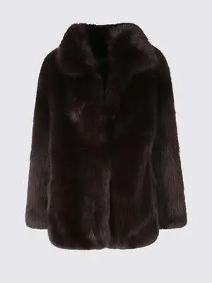 Giuseppe Di Morabito Faux Fur Coat With Classic Collar And Long Sleeves