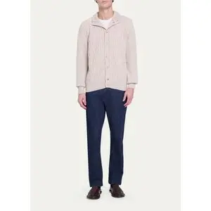 Fioroni Pure Cashmere Cable Knit Cardigan