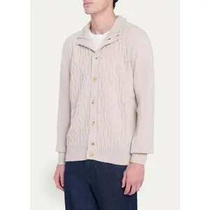 Fioroni Pure Cashmere Cable Knit Cardigan