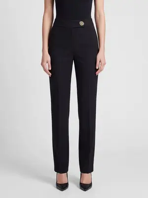 Raquel Diniz High-waisted Slim-fit Skinny Wool-blend Trousers