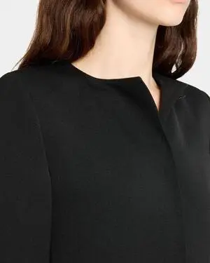 THE ROW Ihami Single-breasted Wool Collarless Jacket - Black