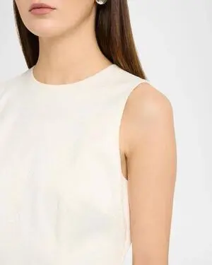 TOCCIN Aelia Snake-print Cotton-blend Midi Dress - Ivory