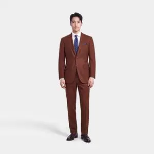 INDOCHINO Johnby Twill Rust Suit - Red