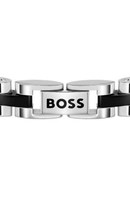 BOSS Double-b Monogram Cuff With Black Trim