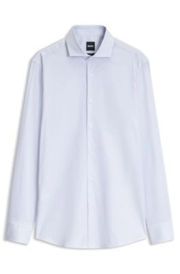BOSS Slim-fit Shirt In Easy-iron Structured Stretch Cotton