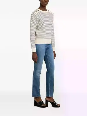Maison123 Talia Horizontal-stripe Long Sleeve T-shirt