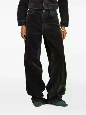 Marc Jacobs Velvet Denim Wide-leg Trousers