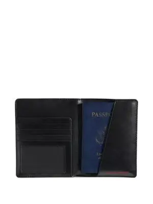 Marc Jacobs Graphic-print Pebbled-leather Passport Case