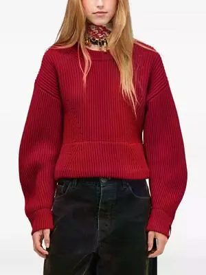 Marc Jacobs Structured Knit Sweater - Red