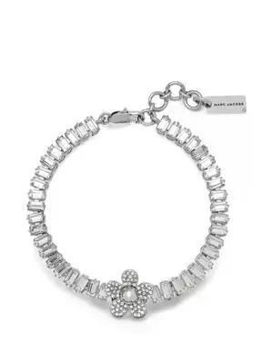 Marc Jacobs Daisy Crystal-embellished Bracelet - Silver