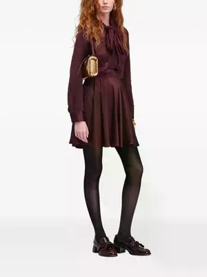 Marc Jacobs Pussy-bow Long-sleeve Mini Dress - Red