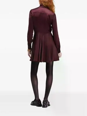 Marc Jacobs Pussy-bow Long-sleeve Mini Dress