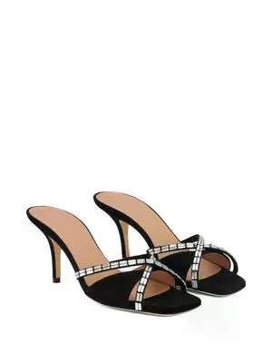 MALONE SOULIERS Penn Crystal-embellished Sandals - Black