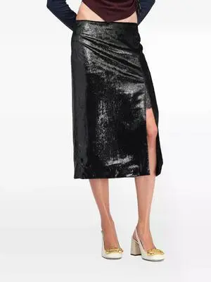 Marc Jacobs Tinsel-effect Midi Skirt