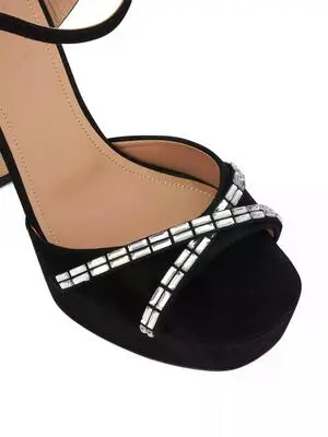 MALONE SOULIERS Keaton Crystal-embellished Platform Sandals