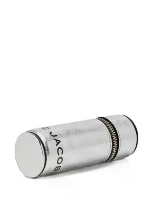Marc Jacobs Logo-print Leather Bag Charm - Silver