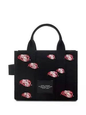 Marc Jacobs The Tote Lips-print Bag - Black