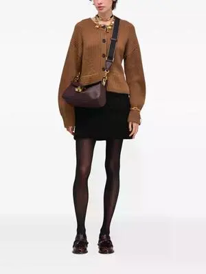 Marc Jacobs Lock-detail Pebbled-leather Shoulder Bag - Red
