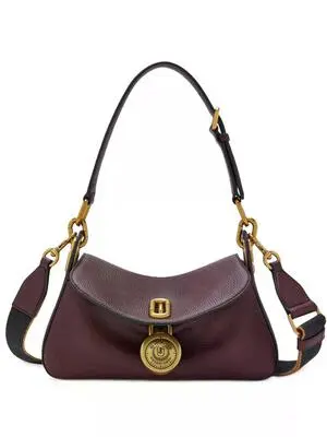 Marc Jacobs Lock-detail Pebbled-leather Shoulder Bag - Red