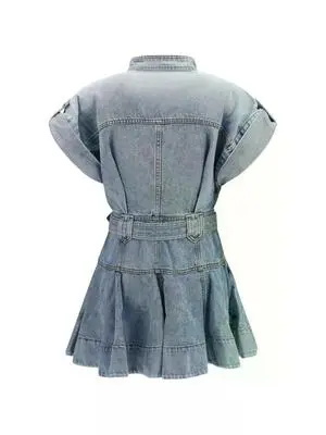 Zimmermann Belted Utility Mini Dress - Blue