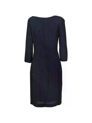 Guy Laroche Vintage Polka Dot Midi Dress