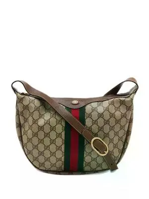 Gucci Ophidia Web Canvas Shoulder Bag - Neutrals
