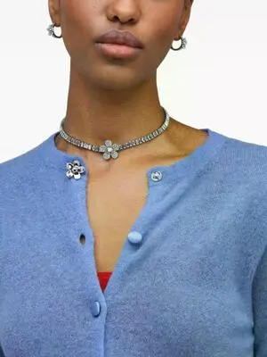 Marc Jacobs Daisy Pavé Choker Necklace