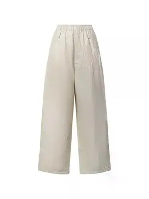 THE FRANKIE SHOP Oakdale Faux-leather Track Pants Ecru - Neutrals