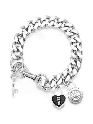Marc Jacobs Padlock Charm Bracelet - Silver