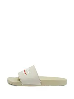 Balenciaga Political Logo Slides - Grey